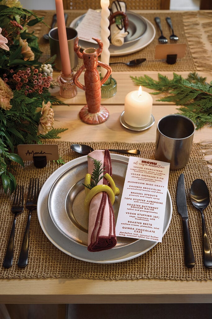 A Holiday Dinner Party at Home with Designer Amanda Hamilton