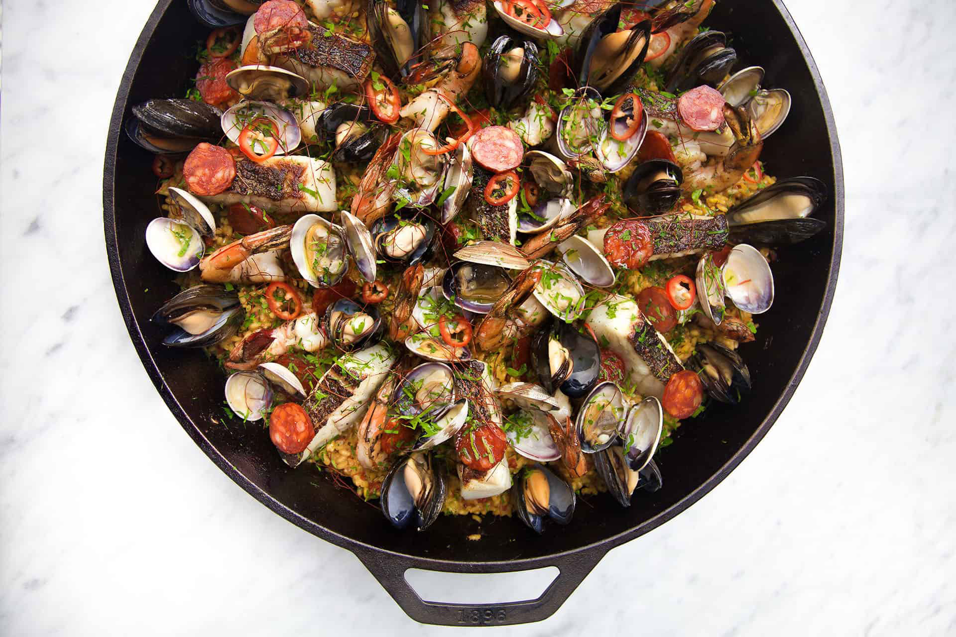 Master this Seafood Paella with Chorizo Recipe - Western Living Magazine